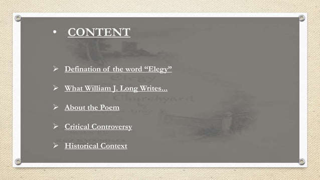 Thomas gray, elegy | PPT