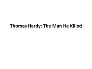 Thomas hardy | PPTX | Poetry | Books and Literature