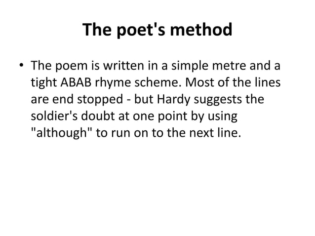 Thomas hardy | PPTX | Poetry | Books and Literature