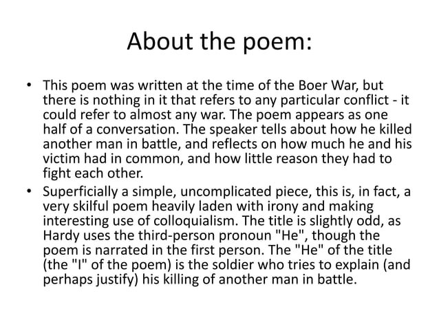 Thomas hardy | PPTX | Poetry | Books and Literature