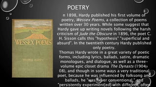 Thomas hardy | PPTX