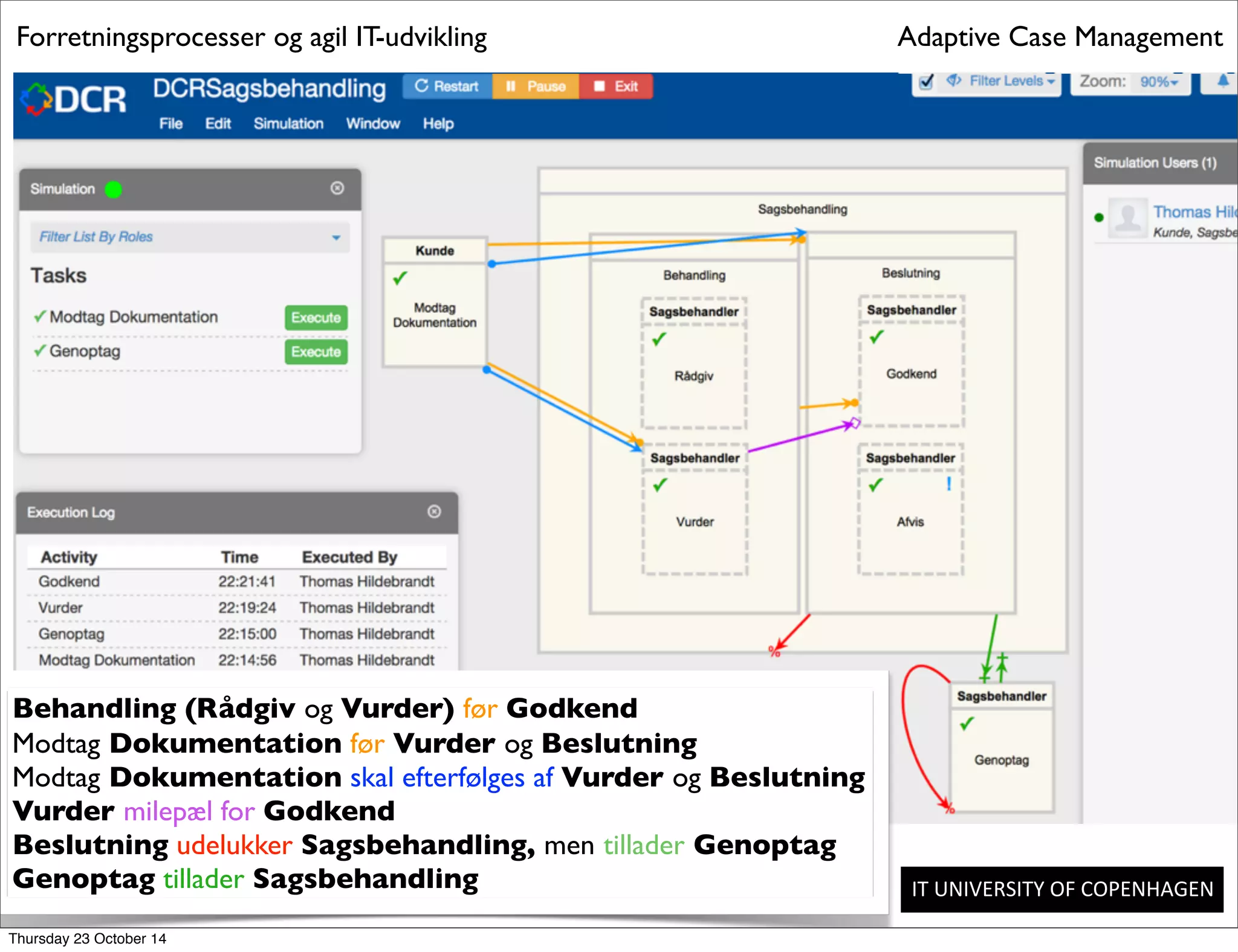 Adaptive Case Management, Thomas Hildebrandt, IT-University Copenhagen ...