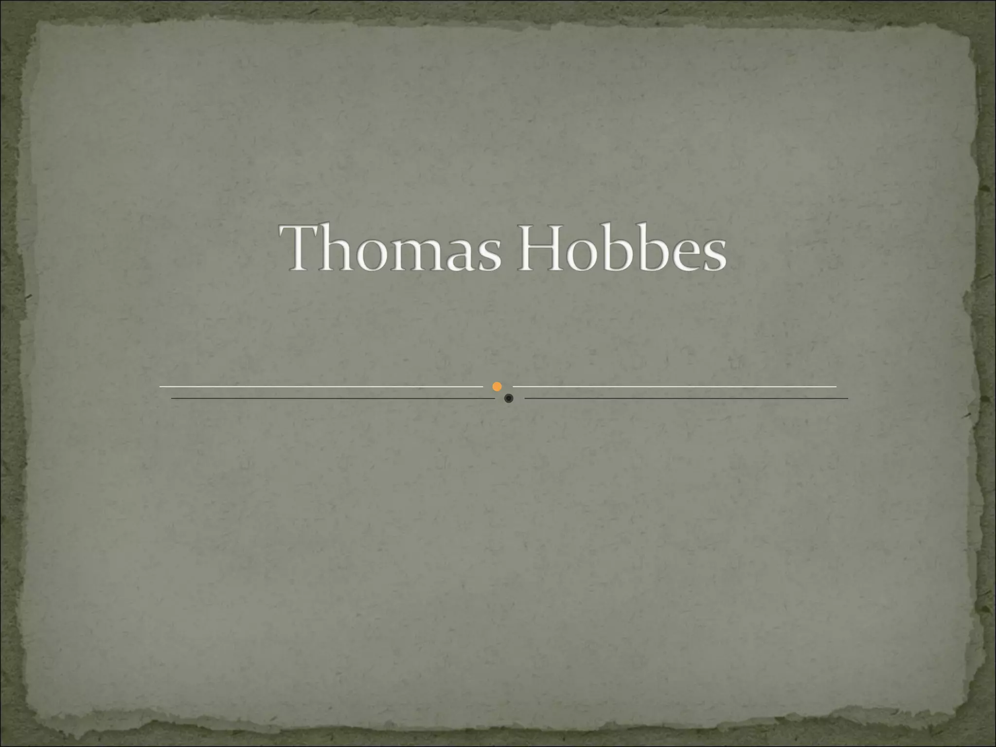 Thomas hobbes | PPT