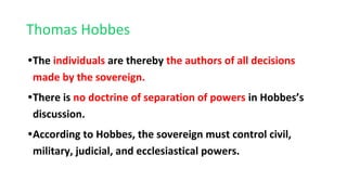 THOMAS HOBBES: Ideas, Concepts and Countributions | PDF