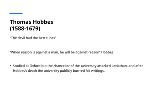 Thomas Hobbes and his philosophy about state and religion.pptx