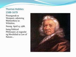 Thomas hobbes 1588 1679 | PPTX