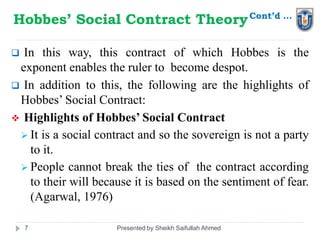 Thomas Hobbes and The Social Contract | PPTX
