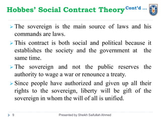 Thomas Hobbes and The Social Contract | PPTX
