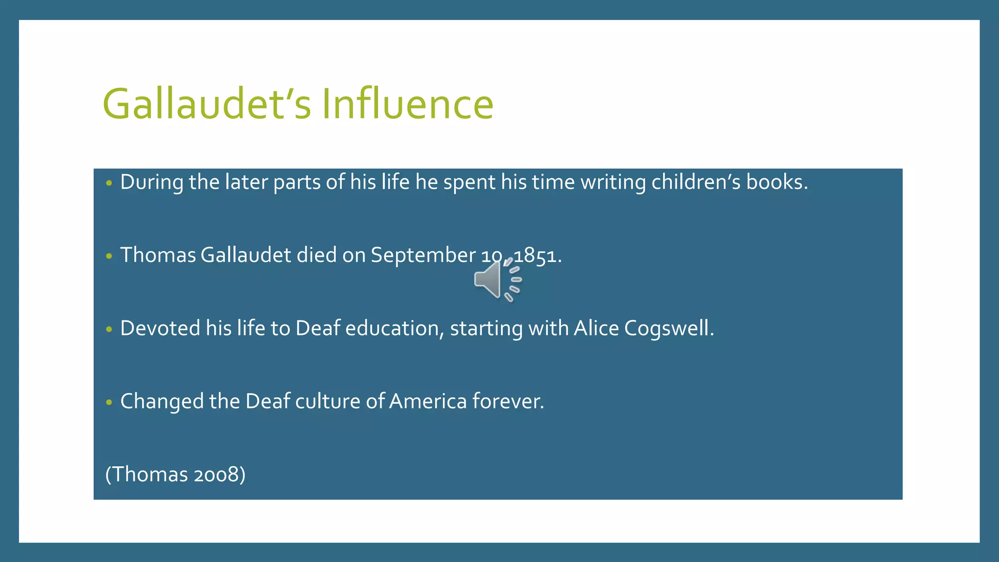 Thomas hopkins gallaudet presentation | PPTX