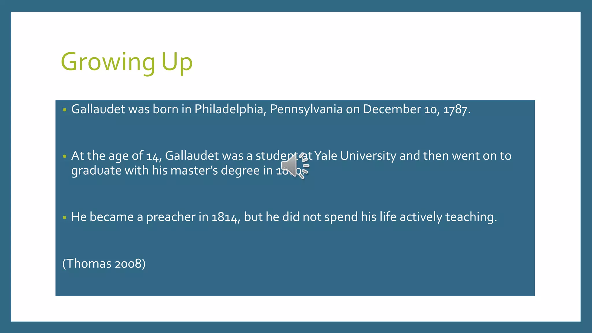 Thomas hopkins gallaudet presentation | PPTX