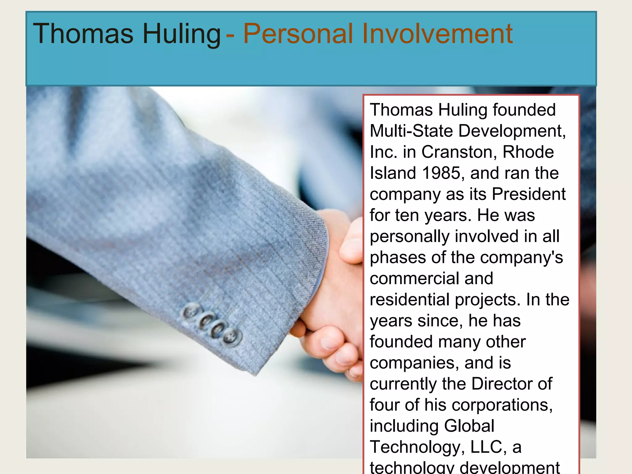 THOMAS HULING - CERTIFIED FINANCIAL ADVISOR | PPT