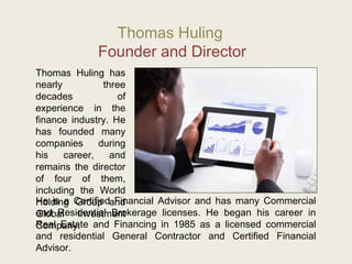 THOMAS HULING - CERTIFIED FINANCIAL ADVISOR | PPT