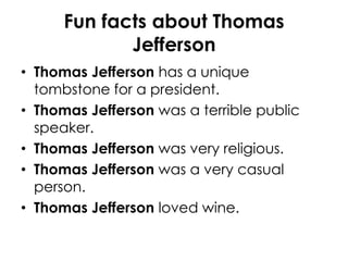Thomas jefferson | PPT