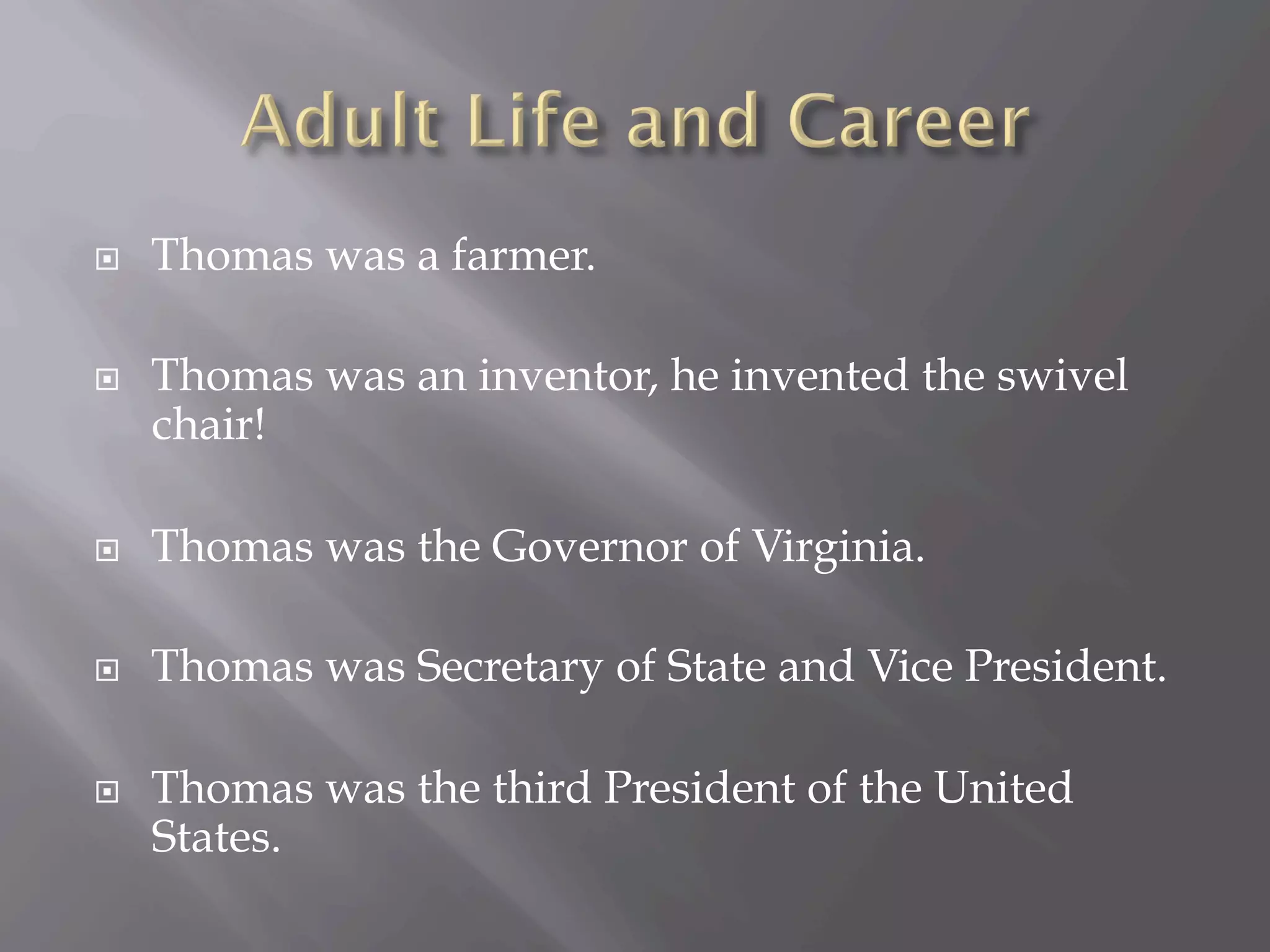 Thomas Jefferson by WK | PPT