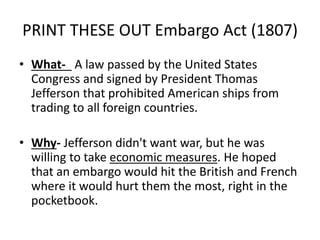 Thomas jefferson's foreign policy | PPTX