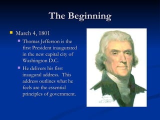 Thomas jeffersons presidency | PPT