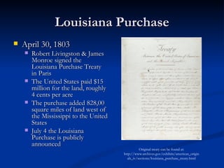 Thomas jeffersons presidency | PPT