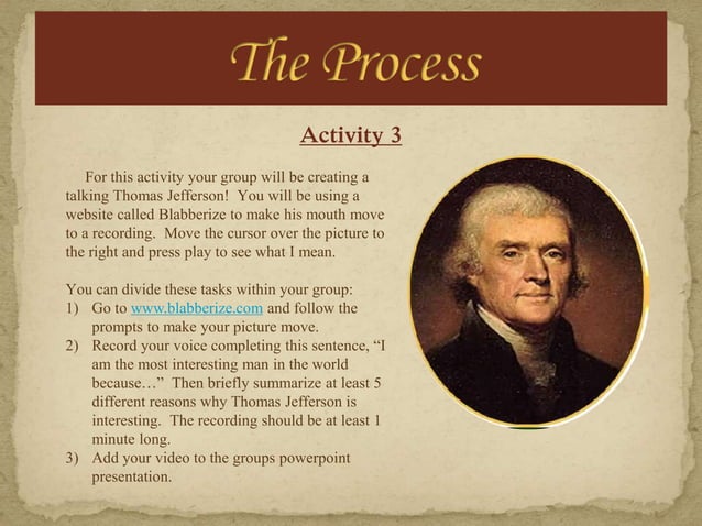 Thomas jefferson webquest | PPTX