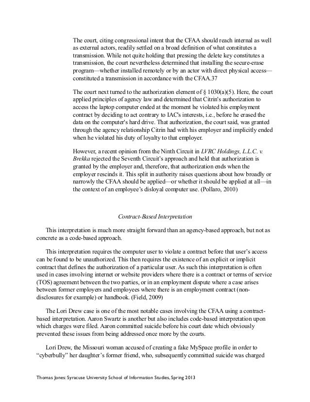 The CFAA and Aarons Law