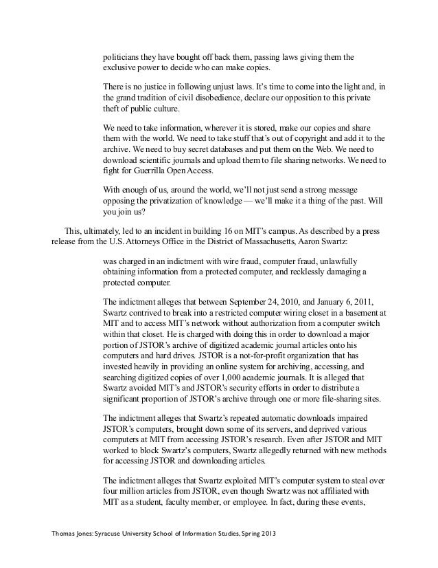 The CFAA and Aarons Law