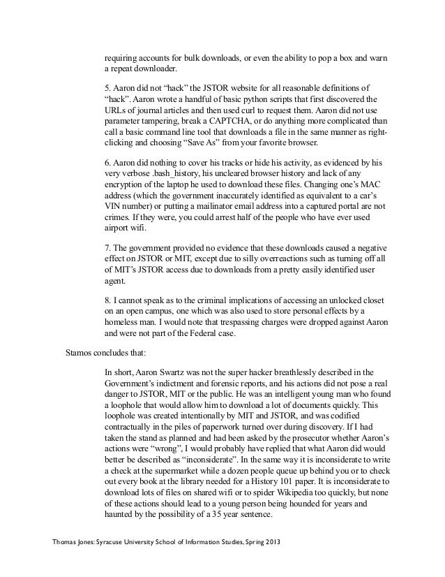 The CFAA and Aarons Law