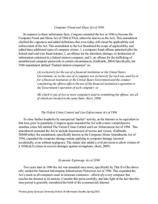 The CFAA and Aarons Law