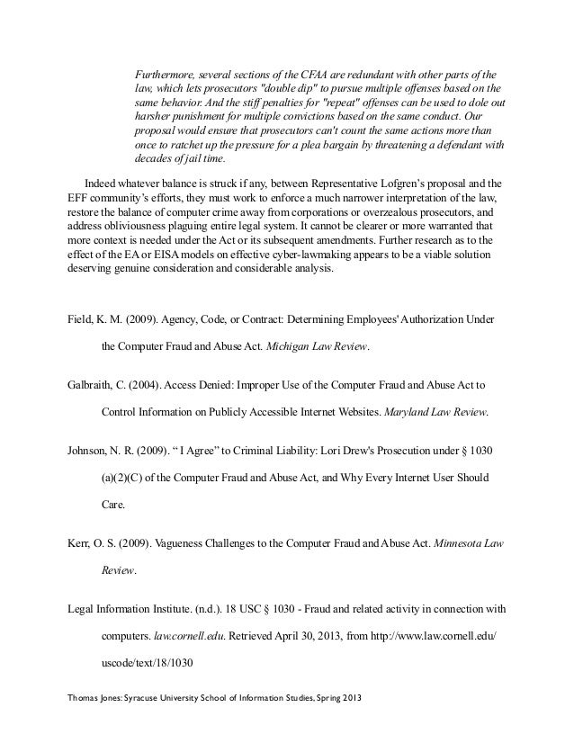 The CFAA and Aarons Law