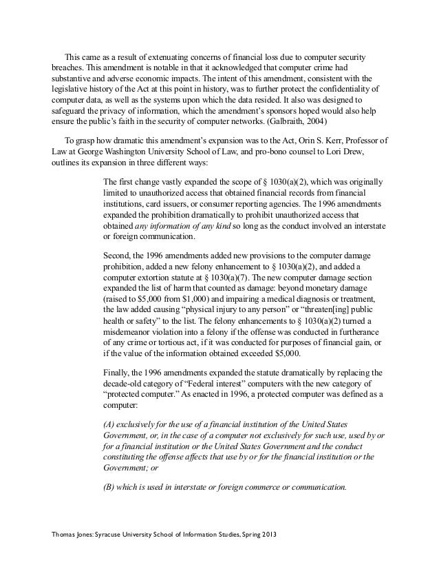 The CFAA and Aarons Law