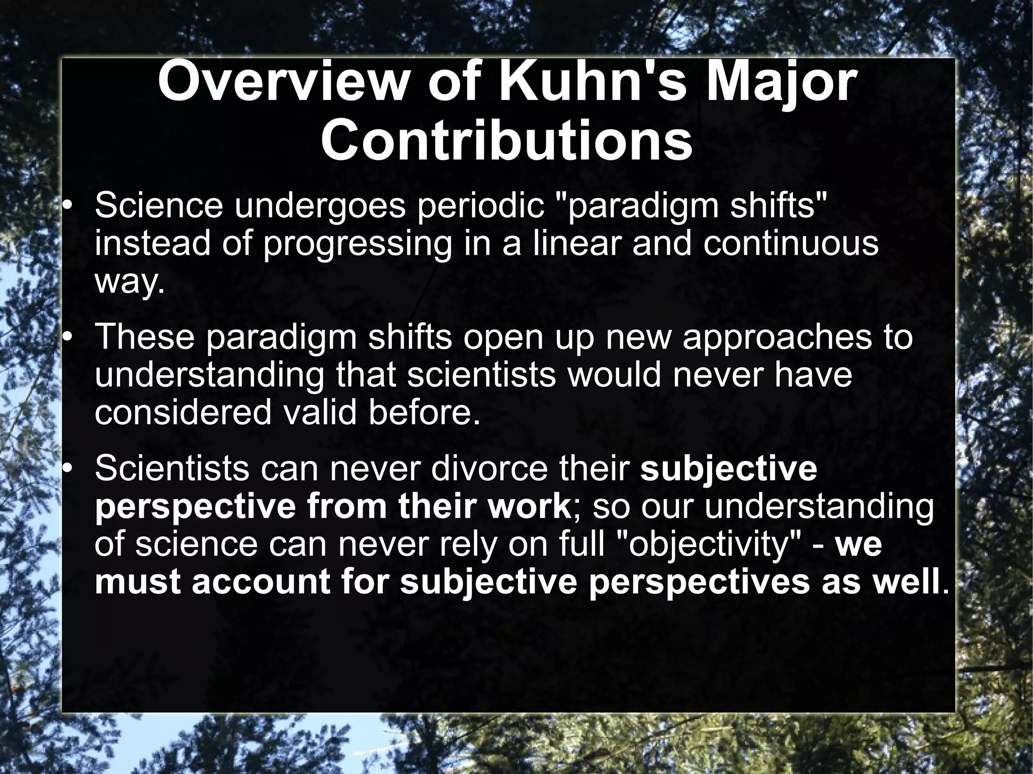 A2 Thomas Kuhn & Scientific Paradigms | PPT