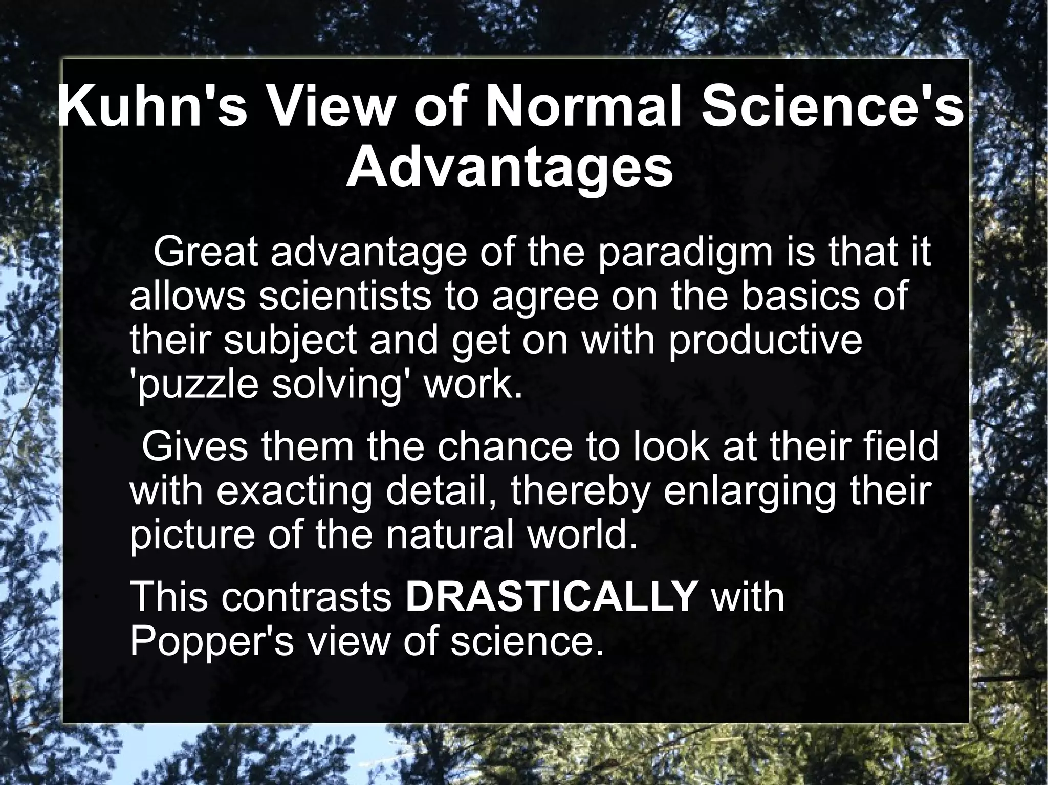 A2 Thomas Kuhn & Scientific Paradigms | PPT