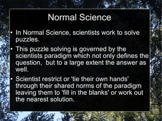 A2 Thomas Kuhn & Scientific Paradigms | PPT