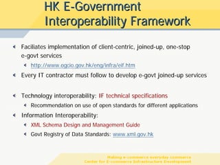 E-Government Interoperability Infrastructure in Hong Kong | PPT