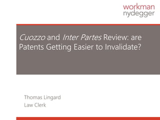 Cuozzo and Inter Partes Review | PPT