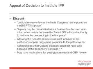 Cuozzo and Inter Partes Review | PPT