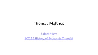 Thomas_Malthus.pptx, principle of political economics | PPT