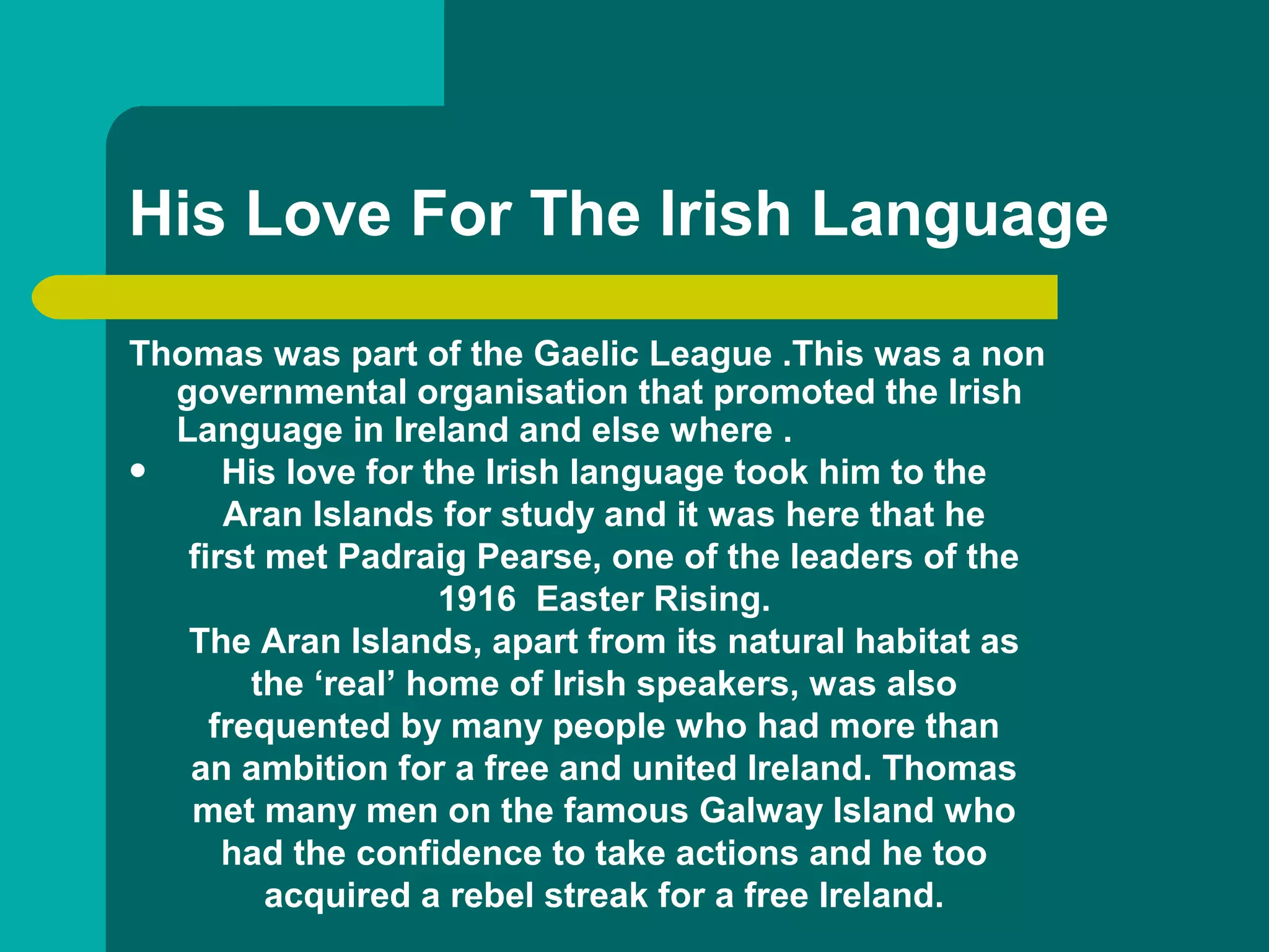 Thomas McDonagh | PPT