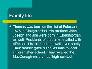 Thomas McDonagh | PPT