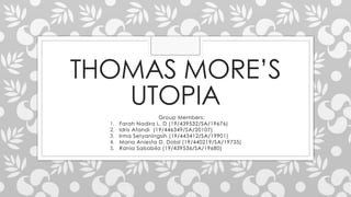 Utopia by Thomas More (A History of Literature Presentation).pptx