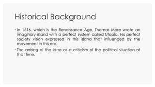 Utopia by Thomas More (A History of Literature Presentation).pptx