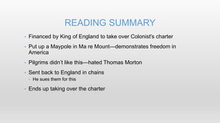 AMLIT 2131: Thomas Morton | PPTX