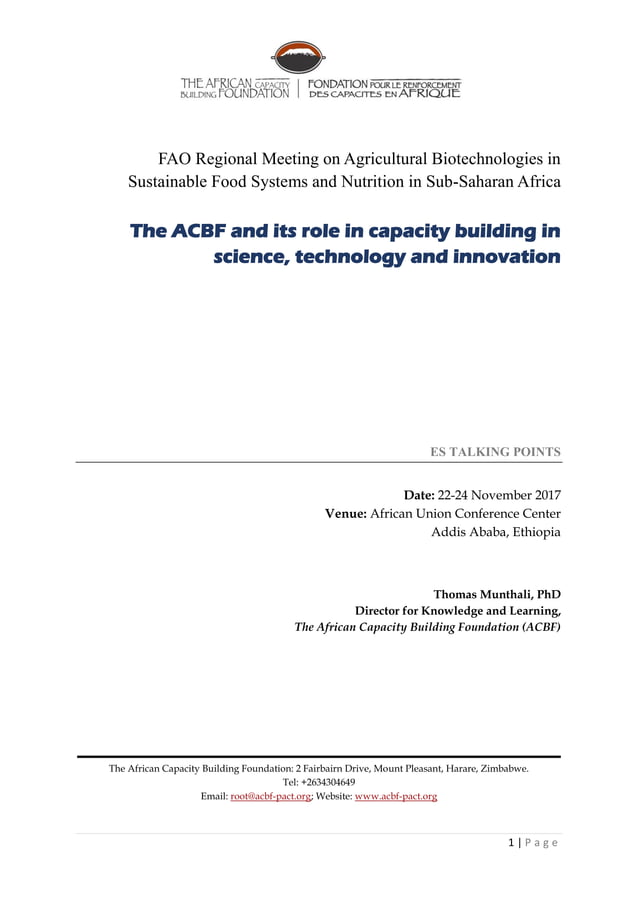 Thomas Munthali | PDF