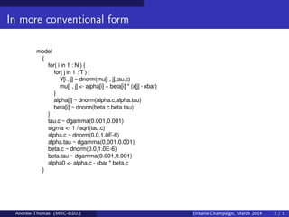 Andrew Thomas OpenBUGS | PDF