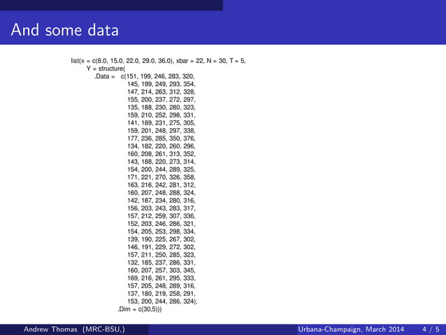 Andrew Thomas OpenBUGS | PDF | Science