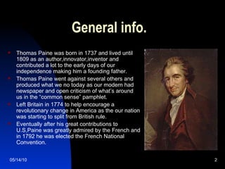 Thomas paine | PPT
