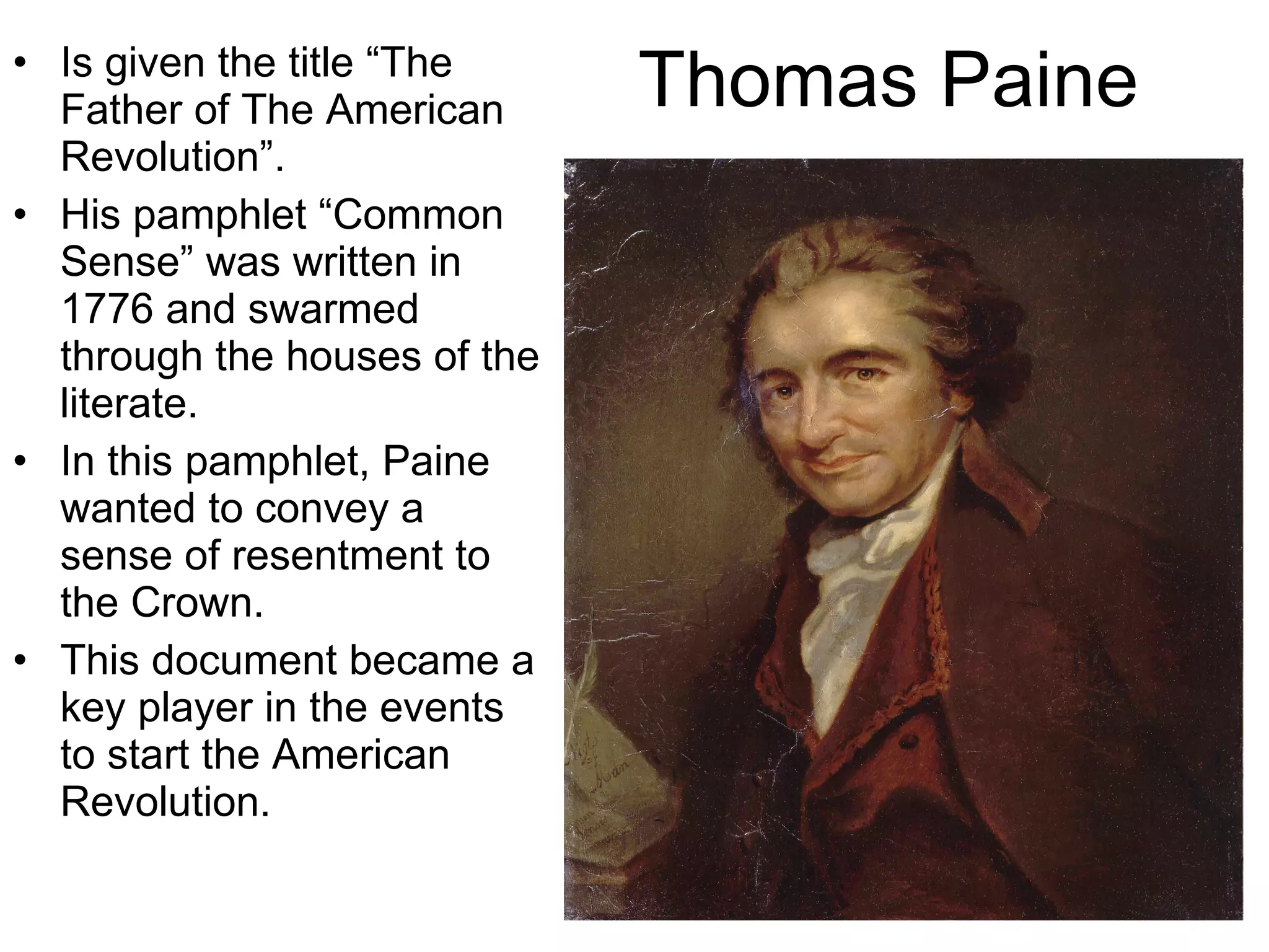 Thomas paine 2 slides | PPT | Religion & Spirituality
