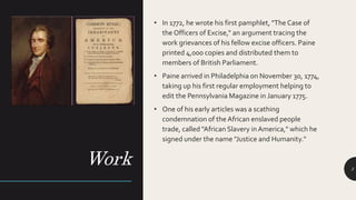 Thomas Paine Biography | PPT