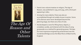 Thomas Paine Biography | PPTX