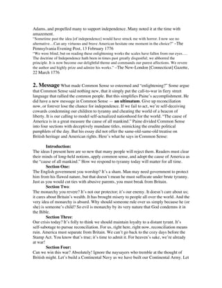 Thomas paine's common sense background info | PDF