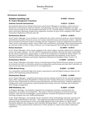 Thomas pfeiffer resume 2016 | DOC | Computing | Technology & Computing
