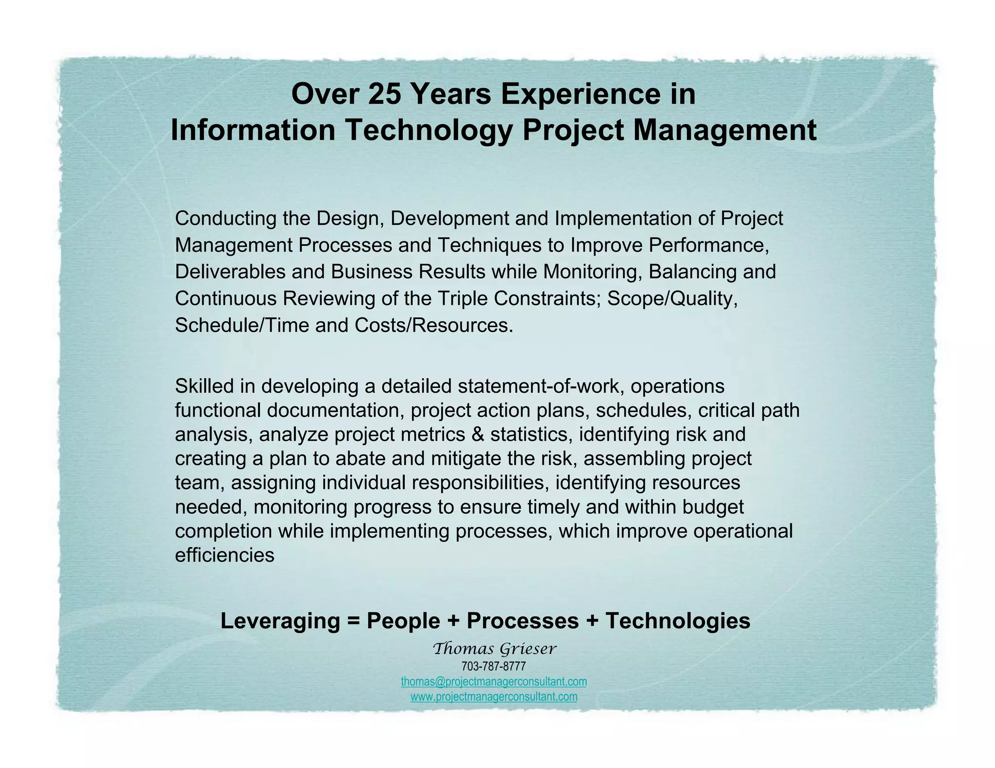 Thomas' Road Map | PPT